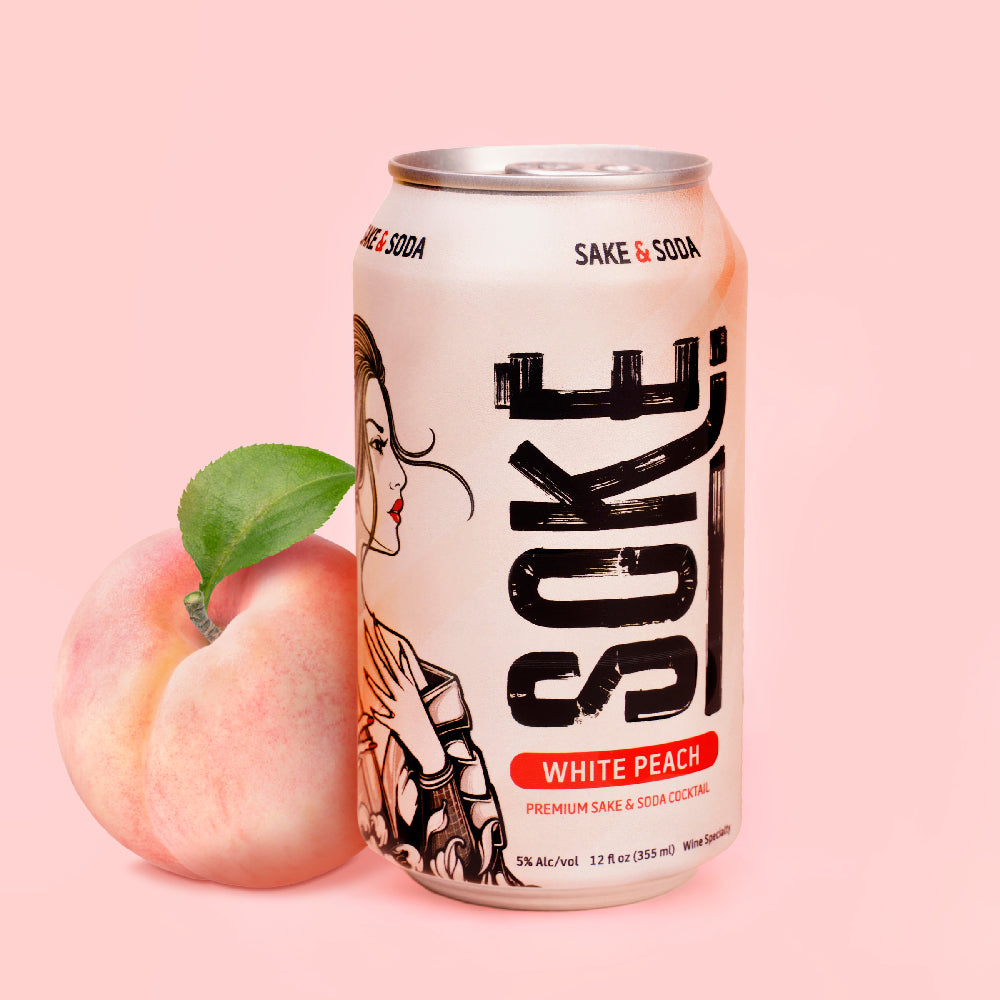White Peach Sake Soda | Soke Cocktails | Spirited Brands – Spirited Brands